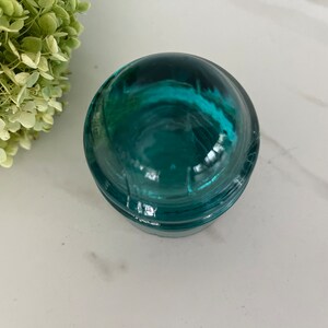 Antique Hemingray Blue Glass Insulator. Marked Hemingray. No. 12 *read ...