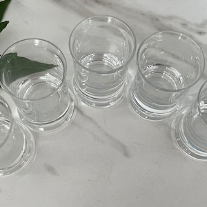 Double Shot Glasses. Weighted Bottom. Set of 5 1990’s - Etsy