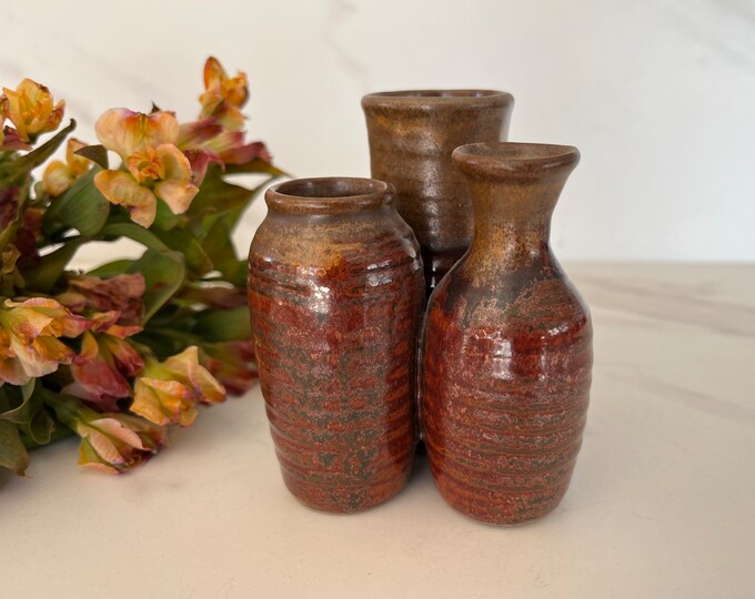 Vintage OMC Pottery Small Vases. Original Sticker on Bottom. OMC Japan ...