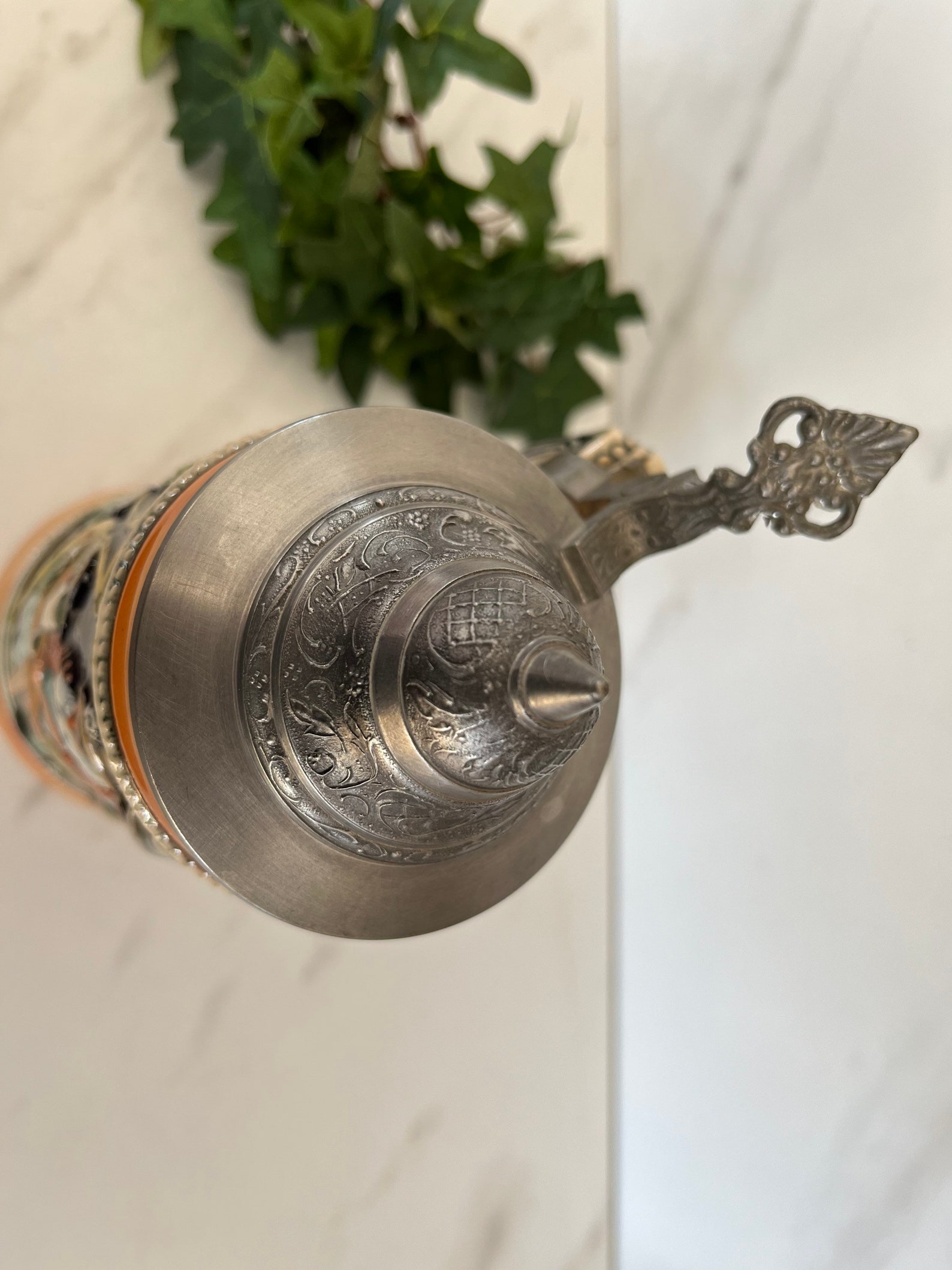 German Vintage Stein With Pewter Lid. Made in Germany. Marked #2029 ...