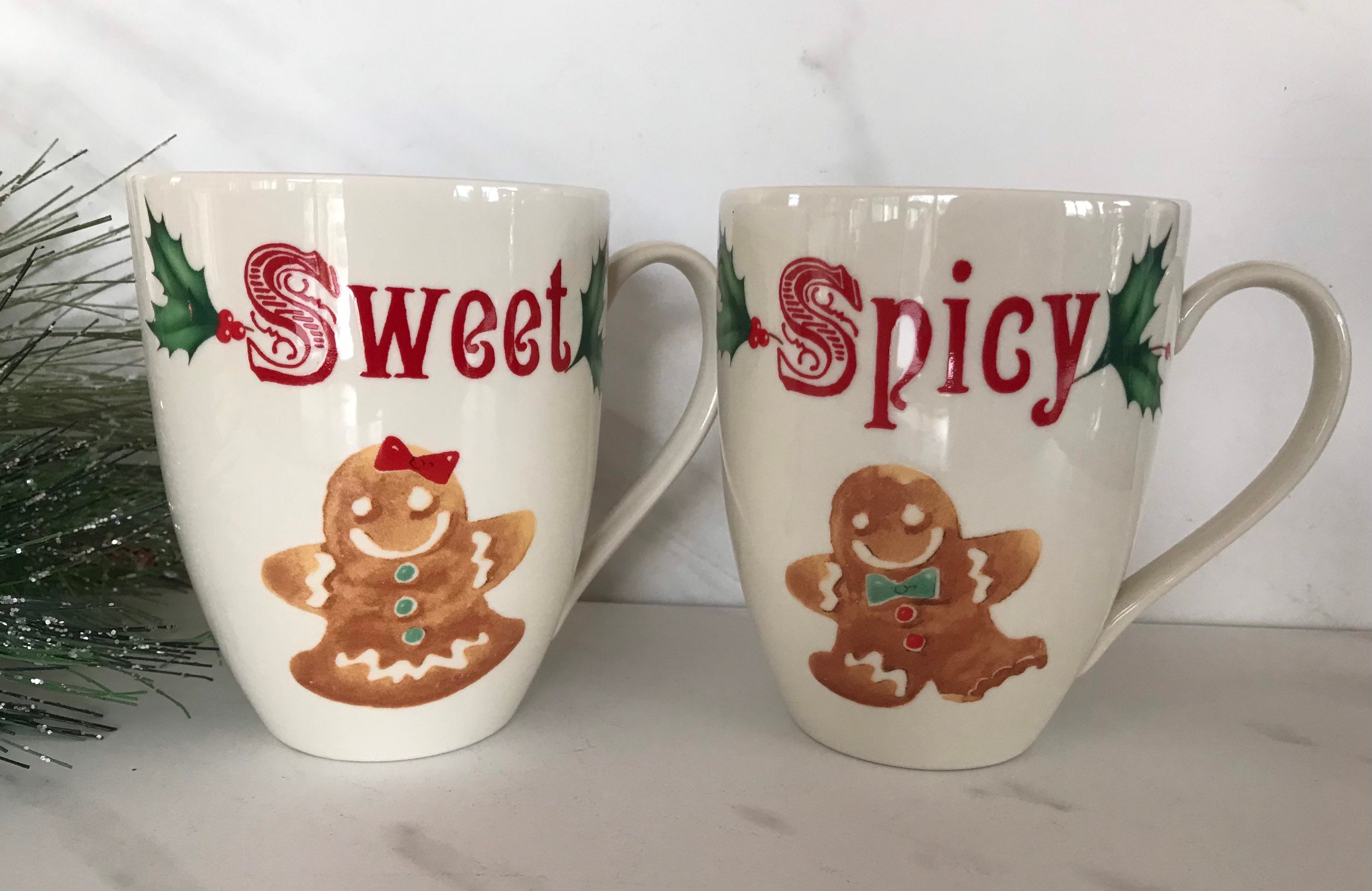 Mugs Original Box Lenox Gingerbread Sweet and Spicy Coffee Tea Mug Set ...
