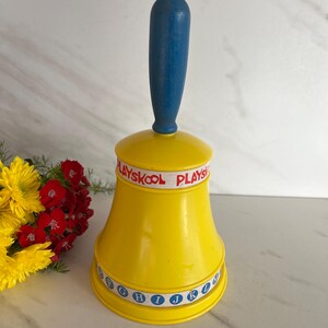 Toy Bell Playskool Yellow Plastic School Chime Bell. Made in USA. 1969 ...