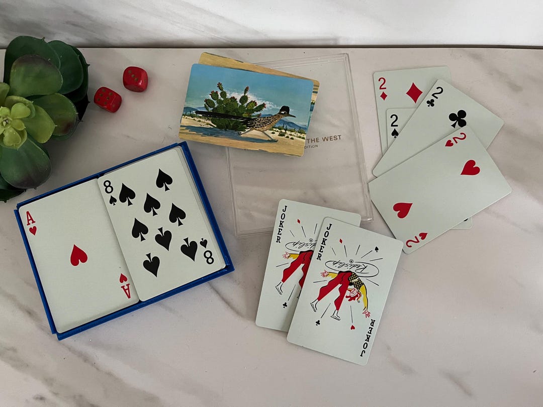 Playing Cards. Road Runner and Dessert Standard Double Deck With ...