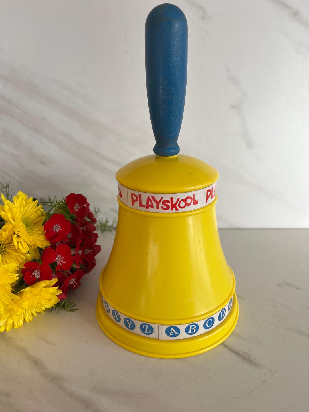 Toy Bell Playskool Yellow Plastic School Chime Bell. Made in USA. 1969 ...