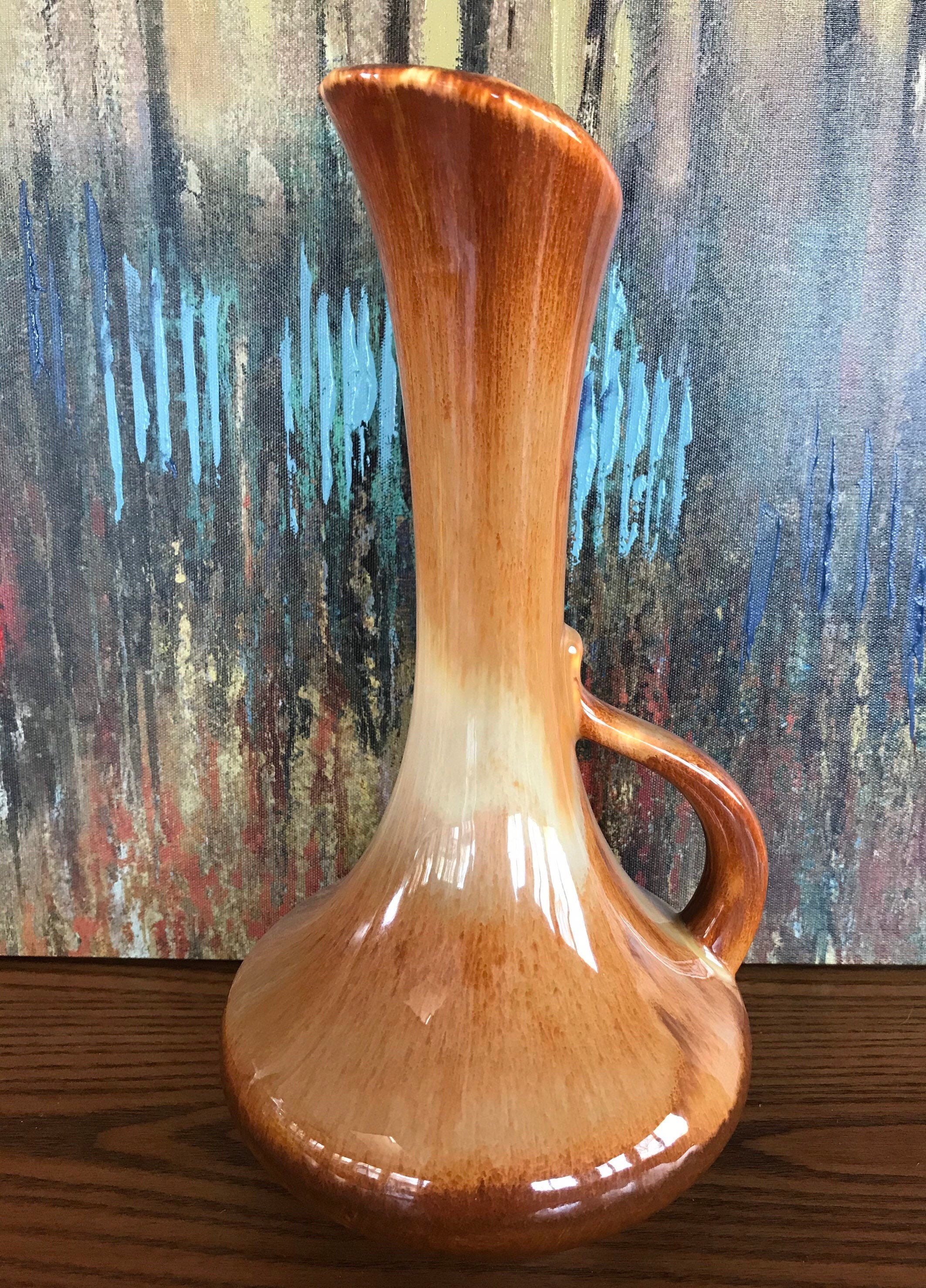 Beautiful Vintage Royal Haeger Pottery Brown Drip Glaze Vase | Etsy