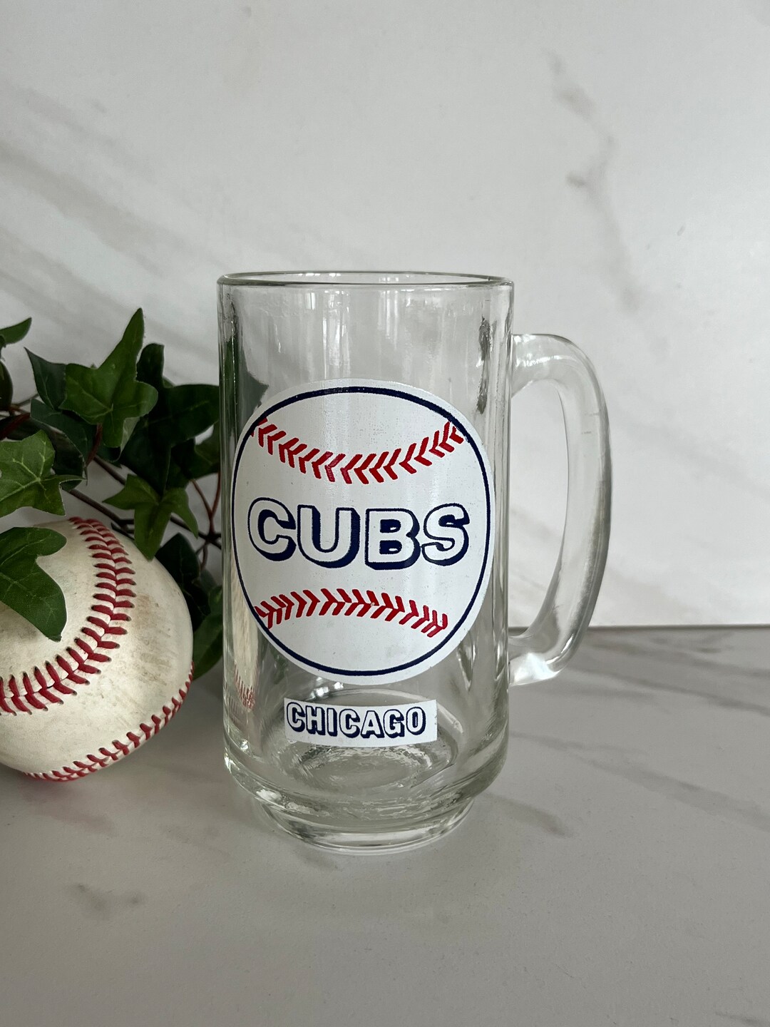 Vintage chicago Cubs Heavy Glass Souvenir Beer Mug. 1960s - Etsy
