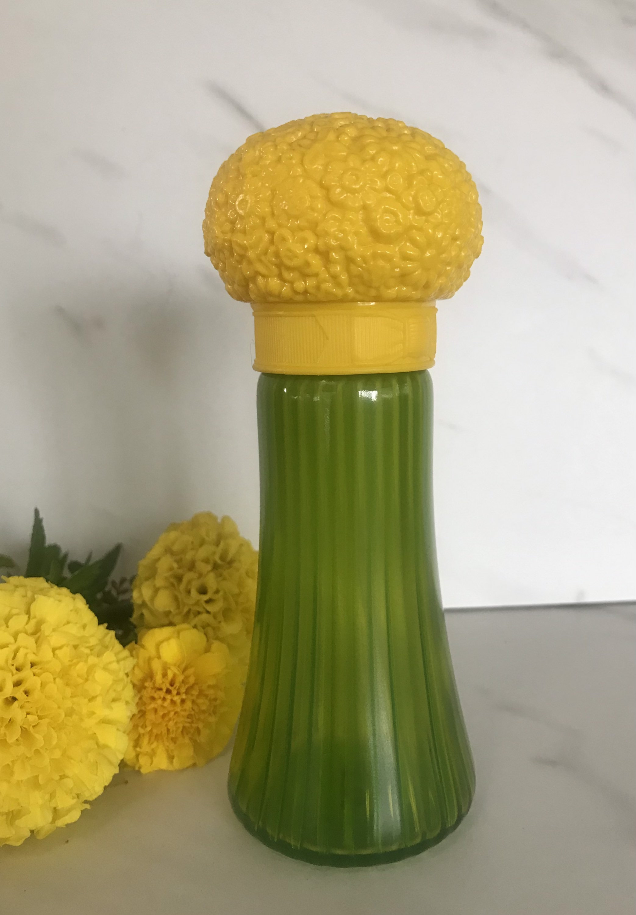 Avon Vintage Perfume Field of Flowers Green Perfume Bottle | Etsy