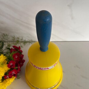 Toy Bell Playskool Yellow Plastic School Chime Bell. Made in USA. 1969 ...