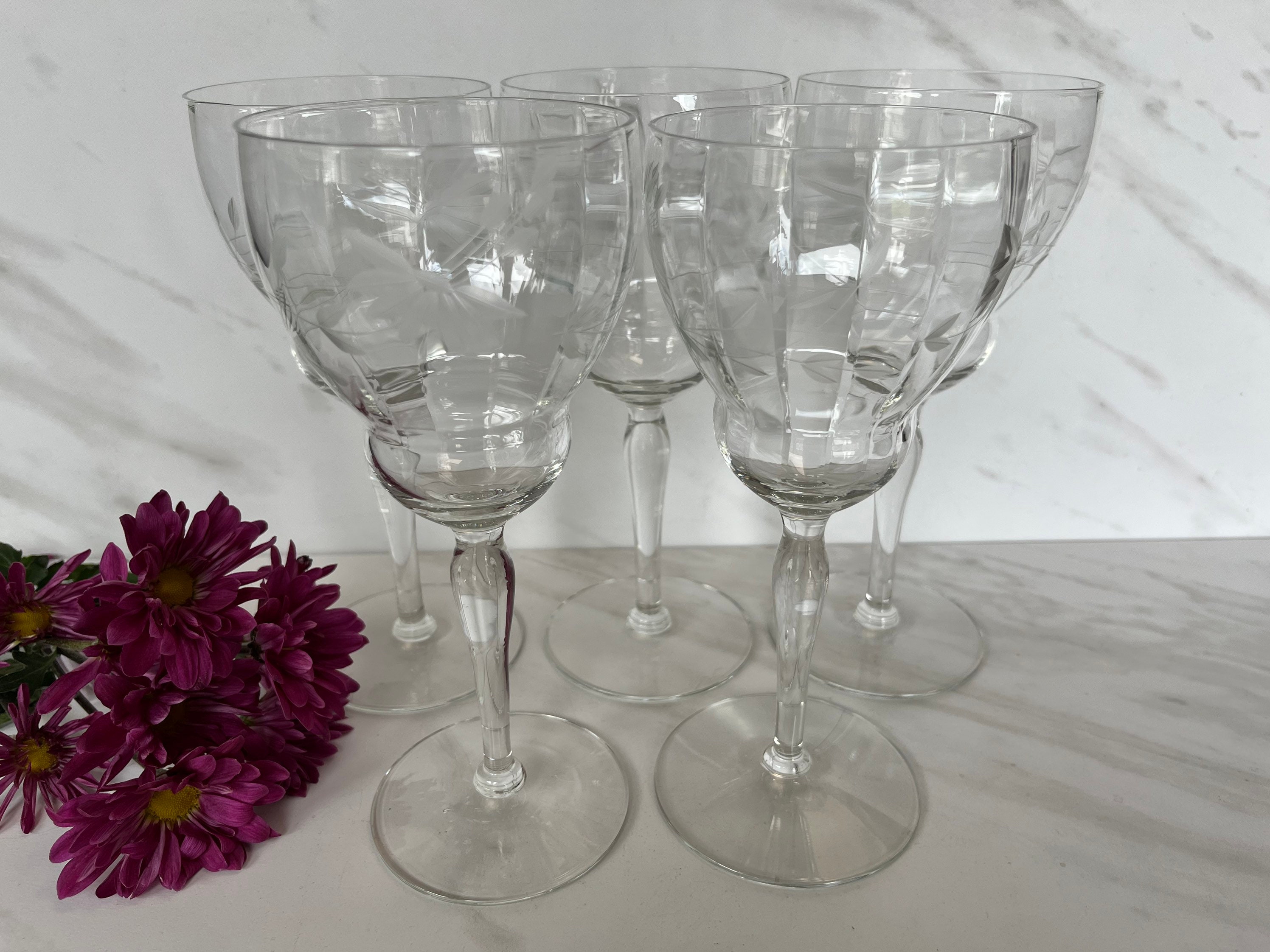 Weston Crystal Art Deco Antique Water or Wine Weston Louie Classic ...
