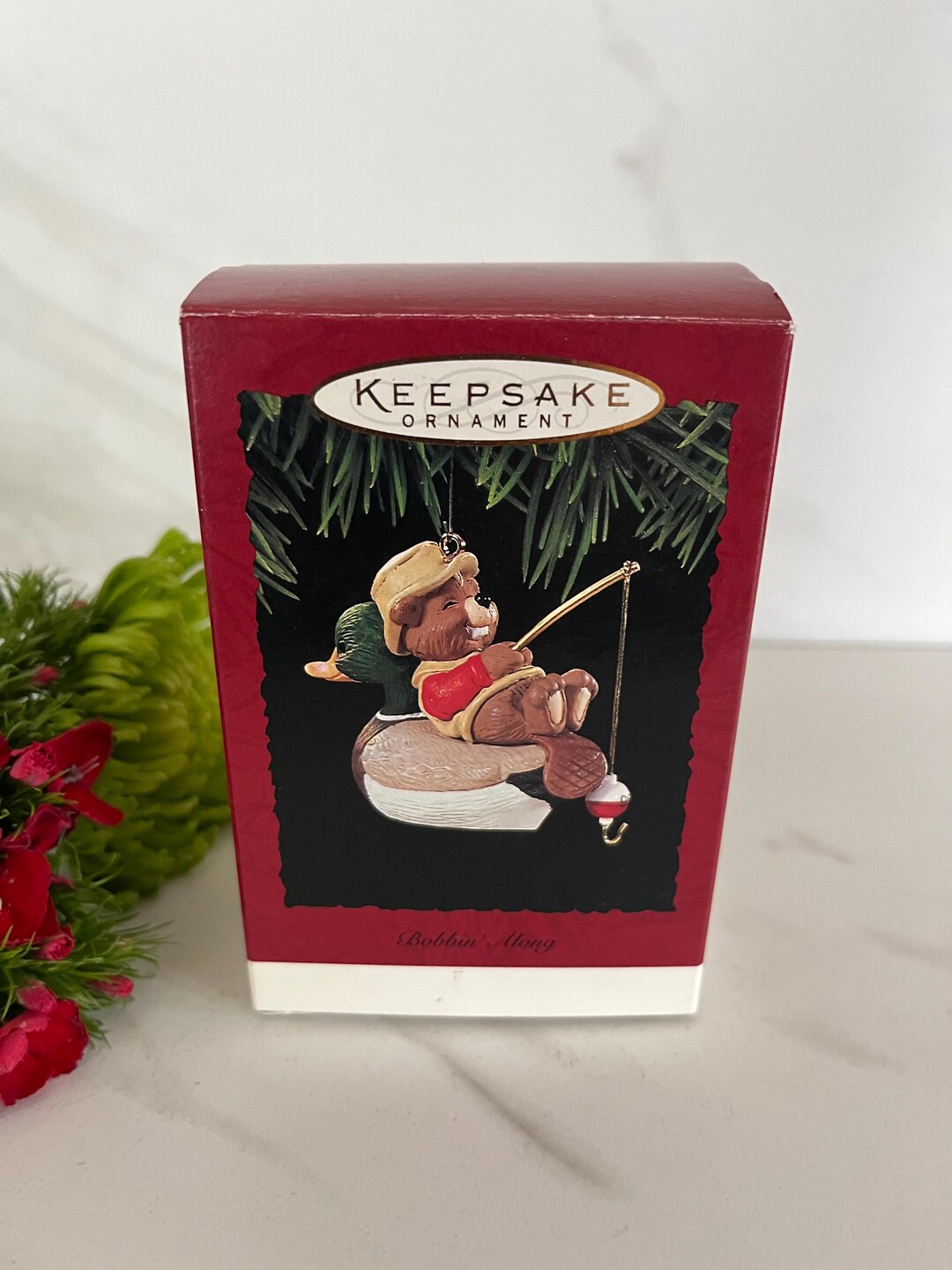 Hallmark Keepsake Bobbin Along… Beaver and Mallard Duck Fishing ...