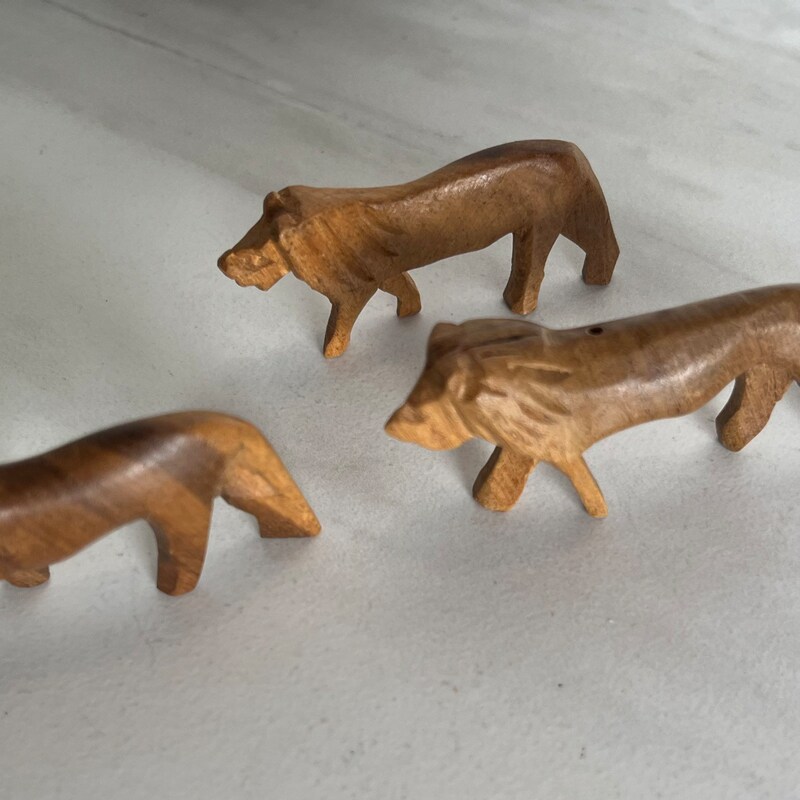 Carved Wooden Animals - Etsy