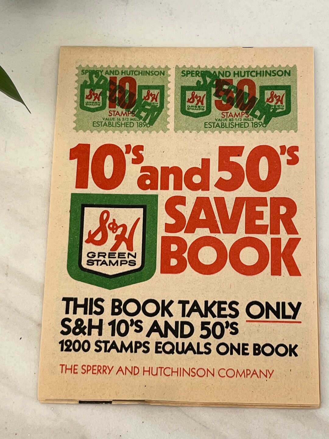 S&H Green Stamps Savings Book - Etsy