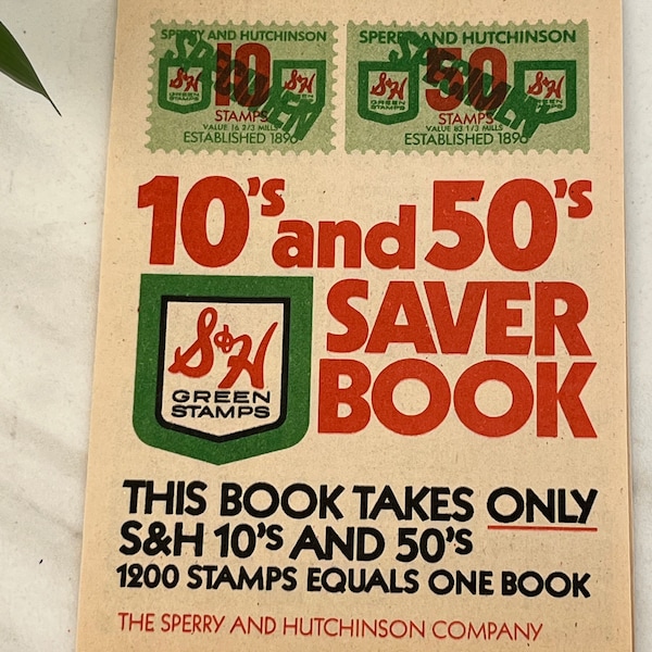 S and H Green Stamps - Etsy