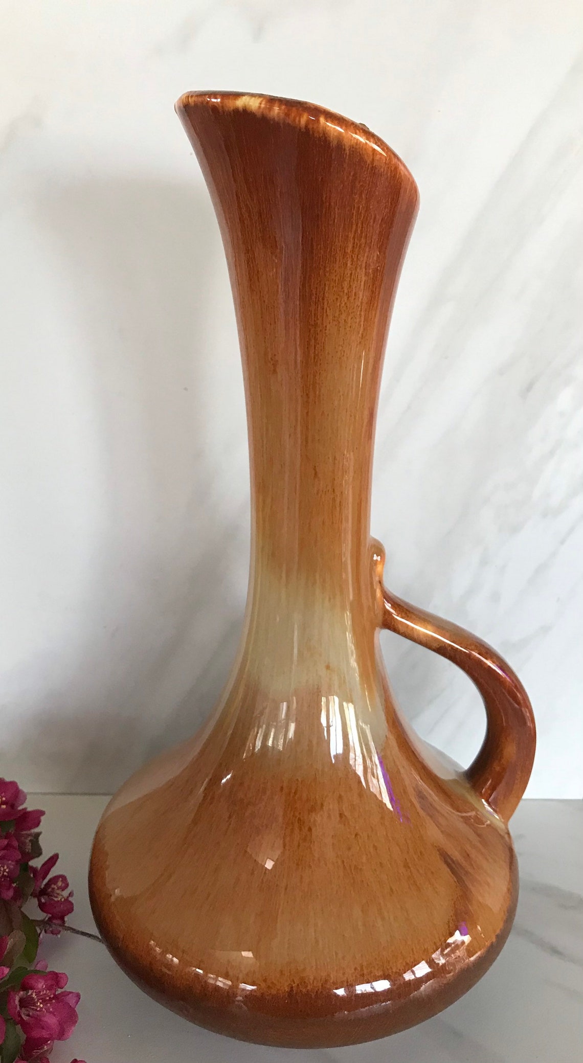 Beautiful Vintage Royal Haeger Pottery Brown Drip Glaze Vase | Etsy