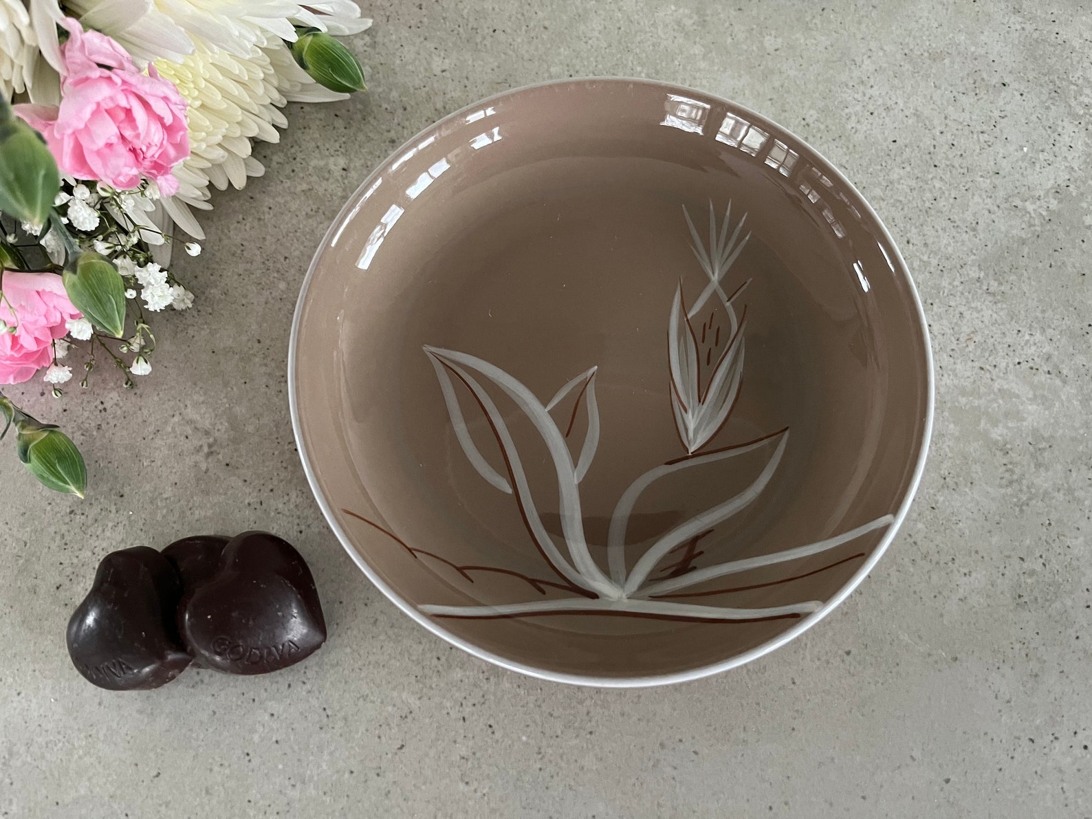 Beautiful MCM Winfield Pottery Santa Monica Pottery Ware Candy Dish ...