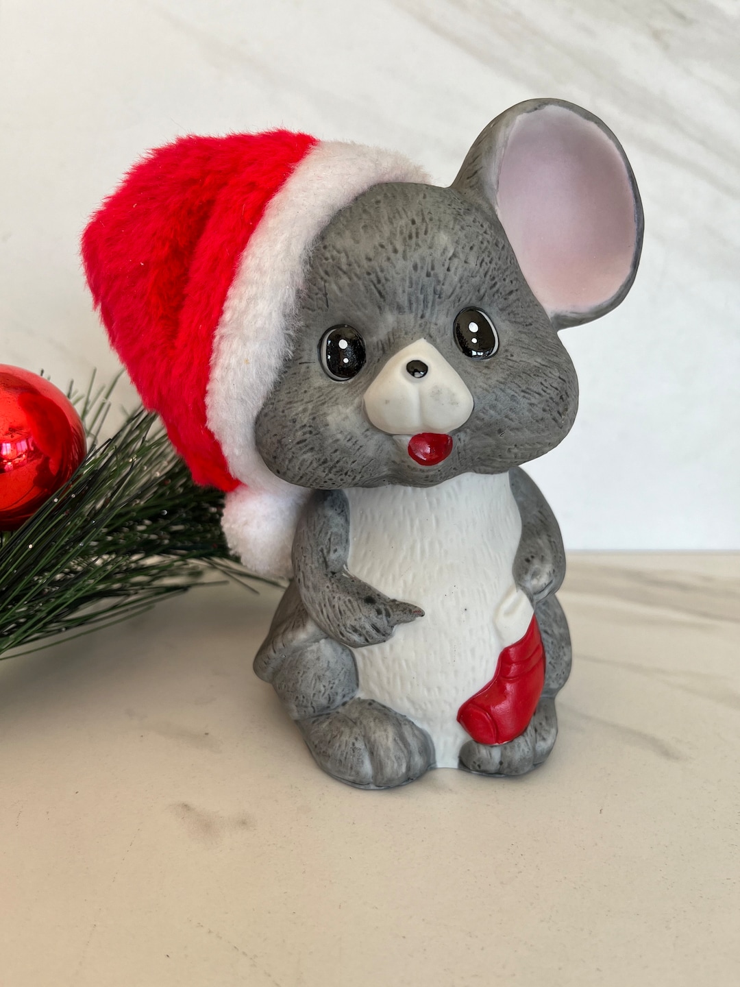 Christmas Santa Mouse Vintage Porcelain Night Light. Christmas Around the World 1980 - Etsy