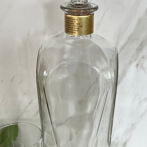 Vintage Glass Calvert Extra Red Label “the Soft Whiskey” Decanter ...