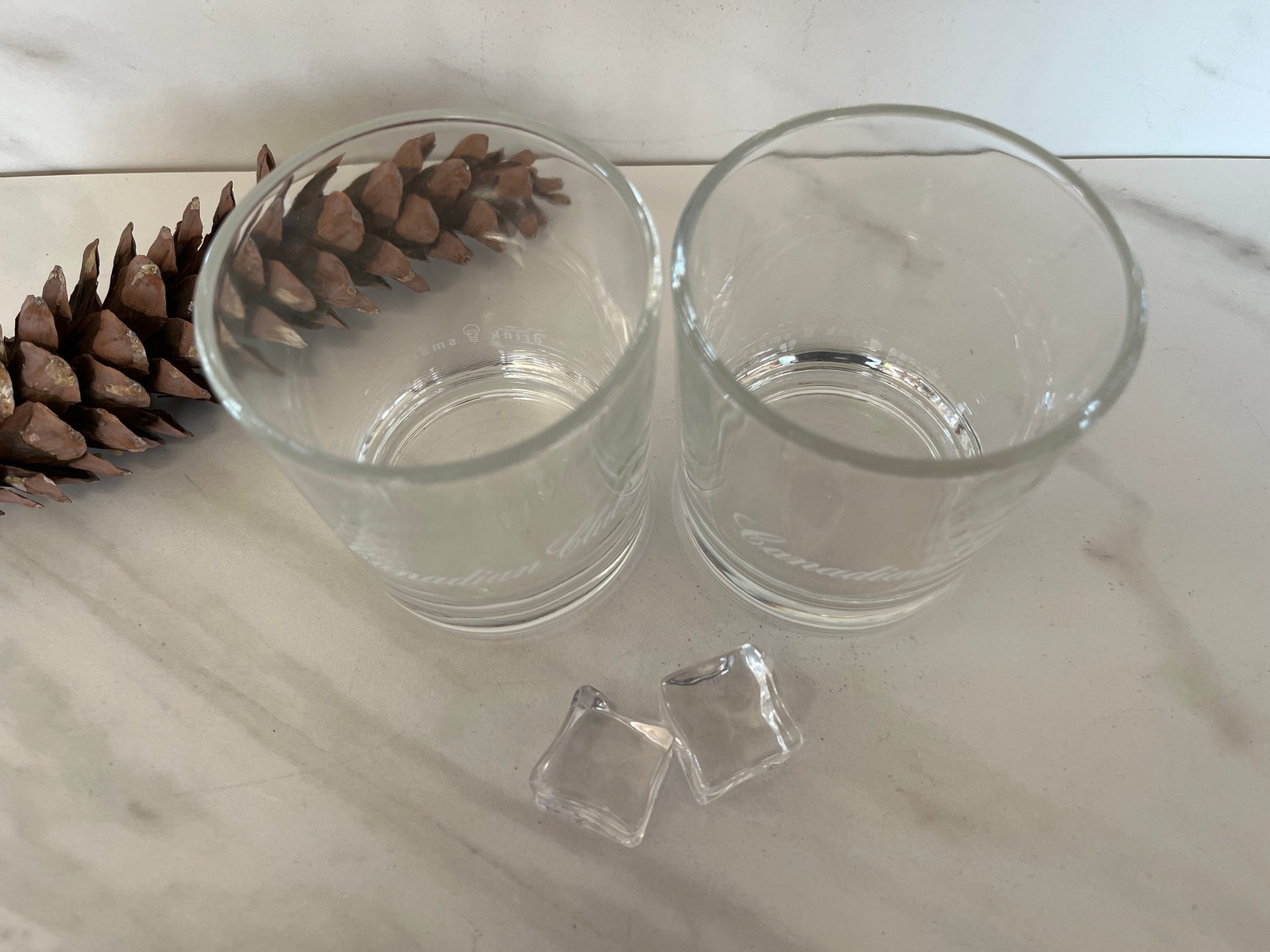 Canadian Club Promo Souvenir Vintage Whiskey Rocks Glasses - Etsy