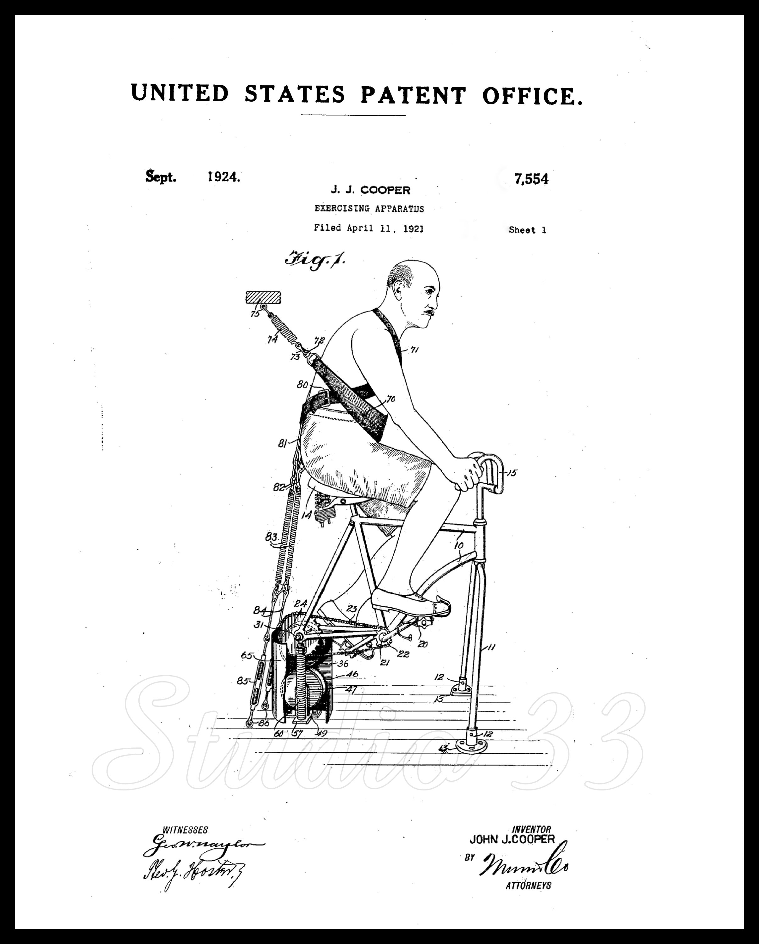 Vintage Exercise Equipment Patent Art Prints – Set of 4 (digital ...