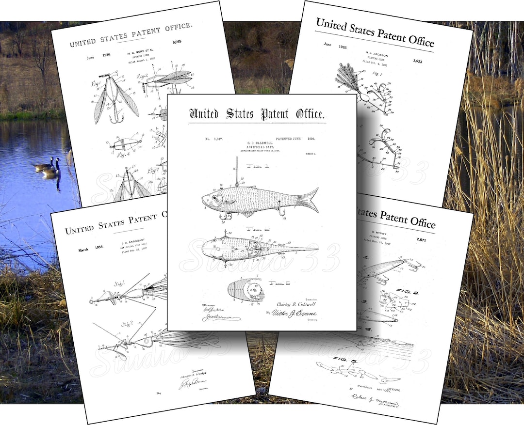 Fishing Lure Patents – 5 Original Fishing Lure Patents Submitted and ...