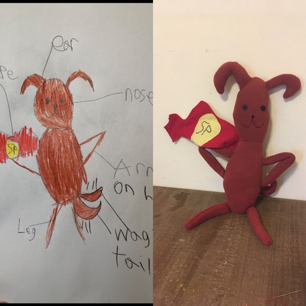 Turn Art Into Stuffed Animal - Etsy