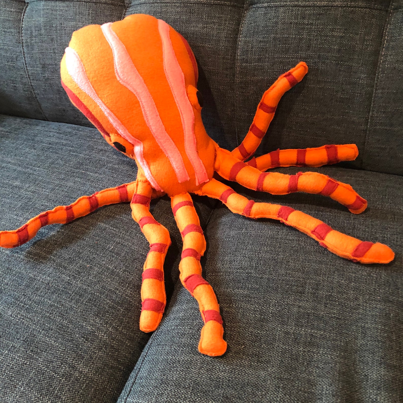 Tiger Octopus Plushy/ Kid Art/ Turn Artwork Into Stuffed Animals ...