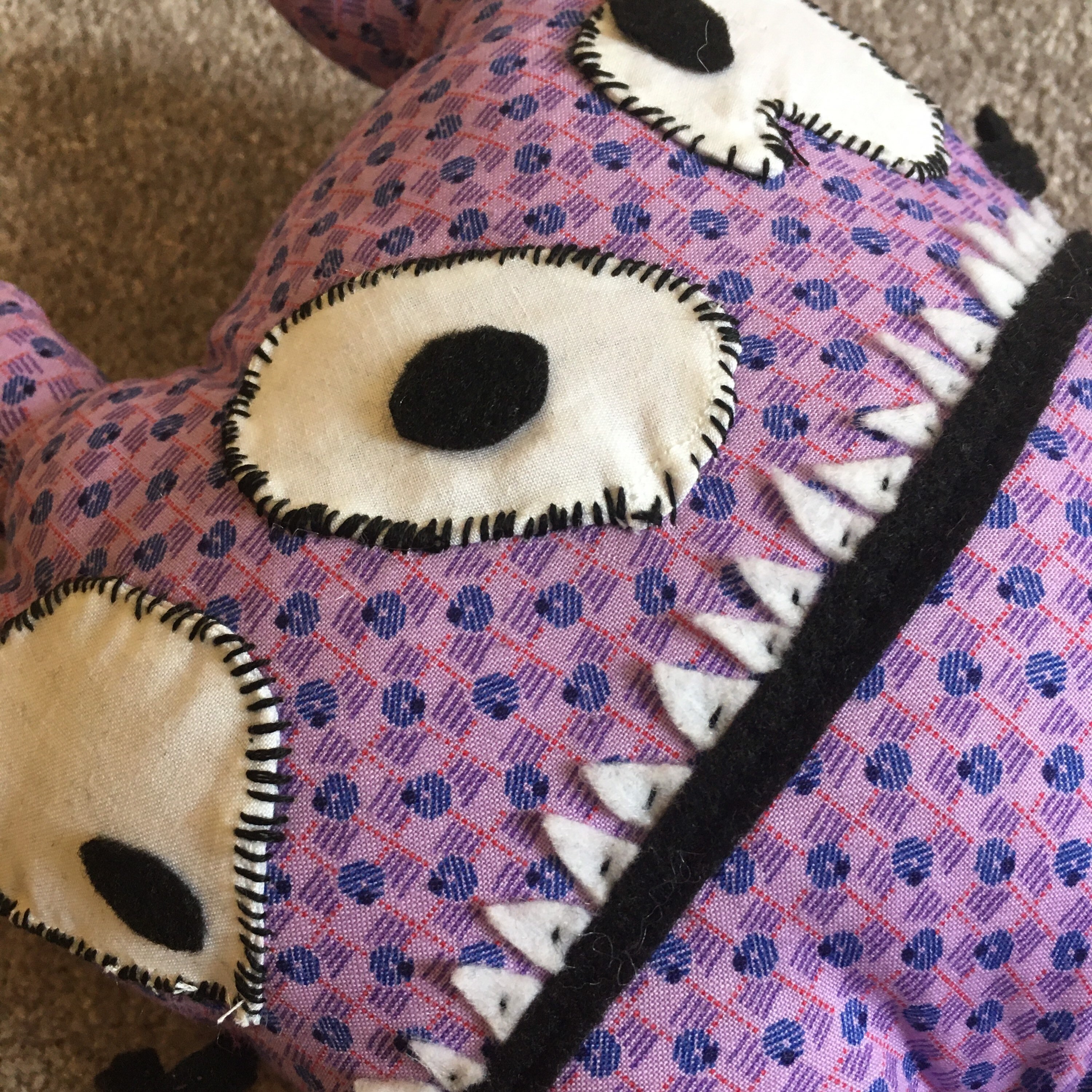 Purple Monster/ Turn Artwork Into a Stuffy/ Stuffed Animal/ - Etsy