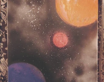 Space painting | Etsy