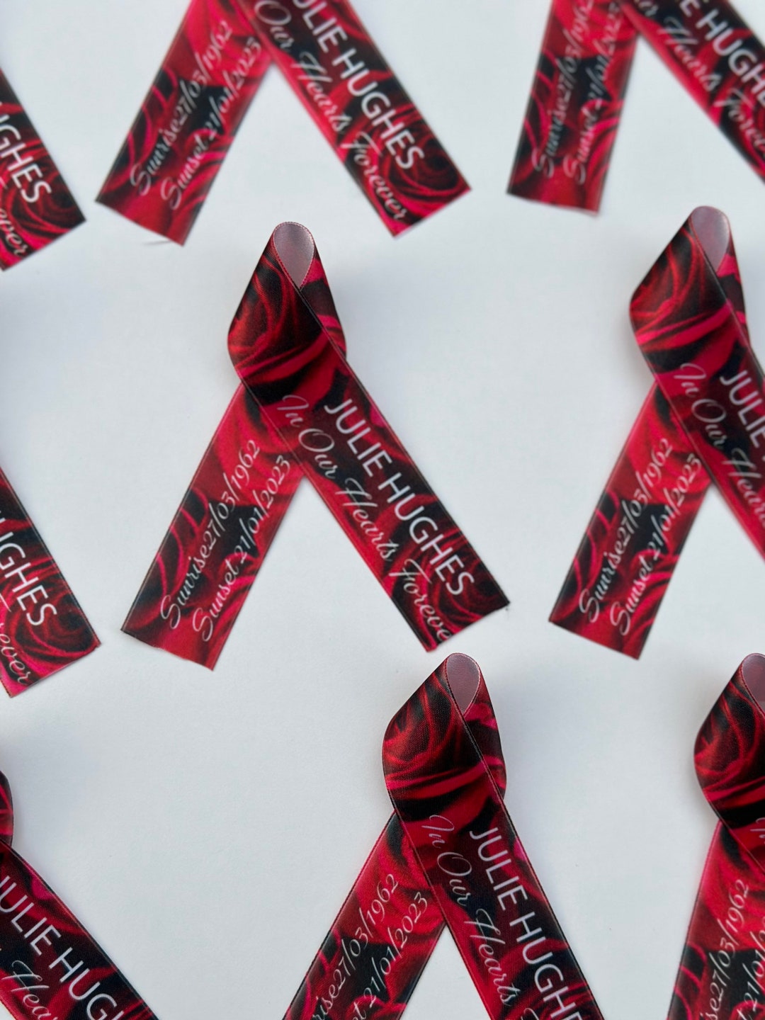 Personalized Funeral Ribbons Memorial Clothes Lapel Custom - Etsy