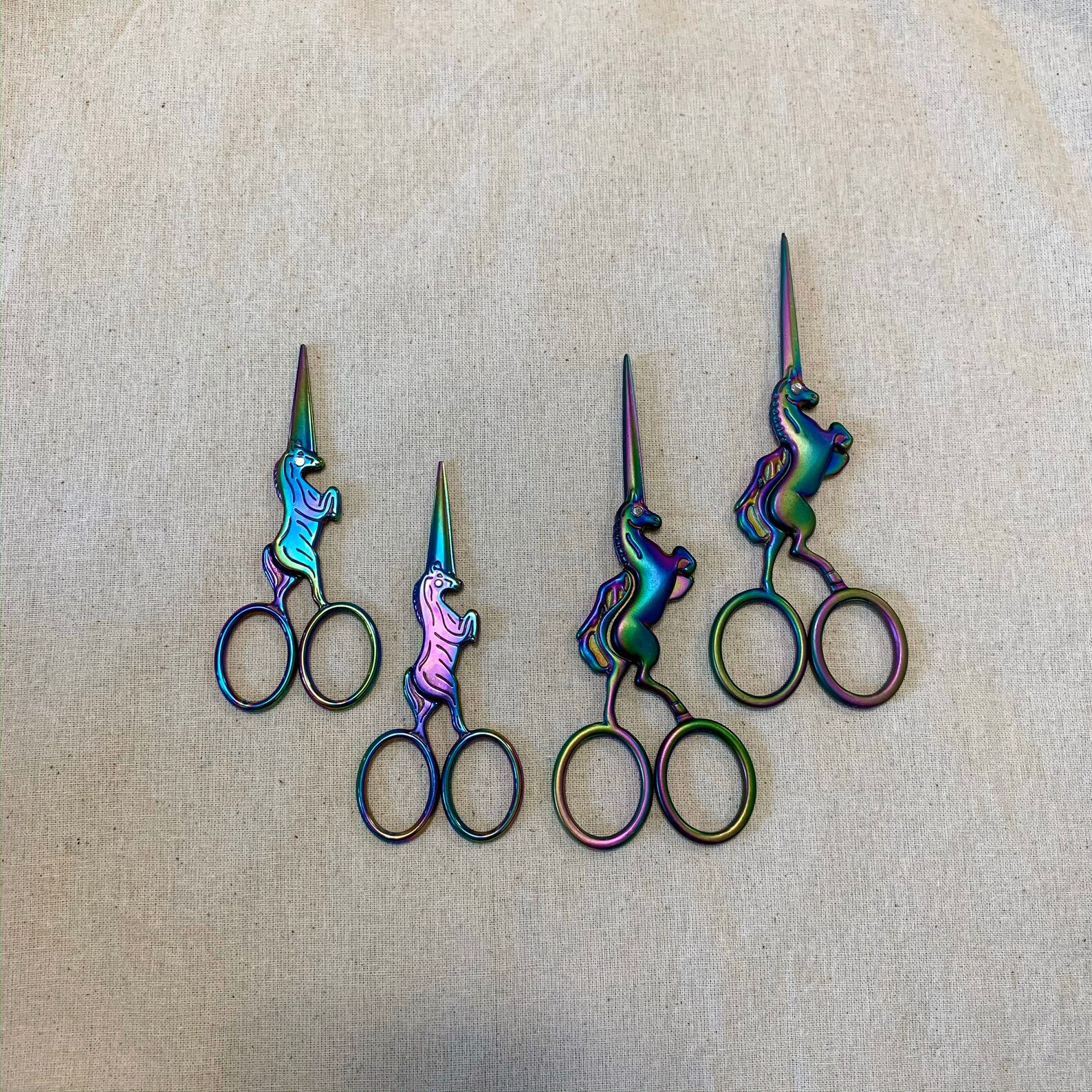 Iridescent Rainbow Scissors Art - Etsy