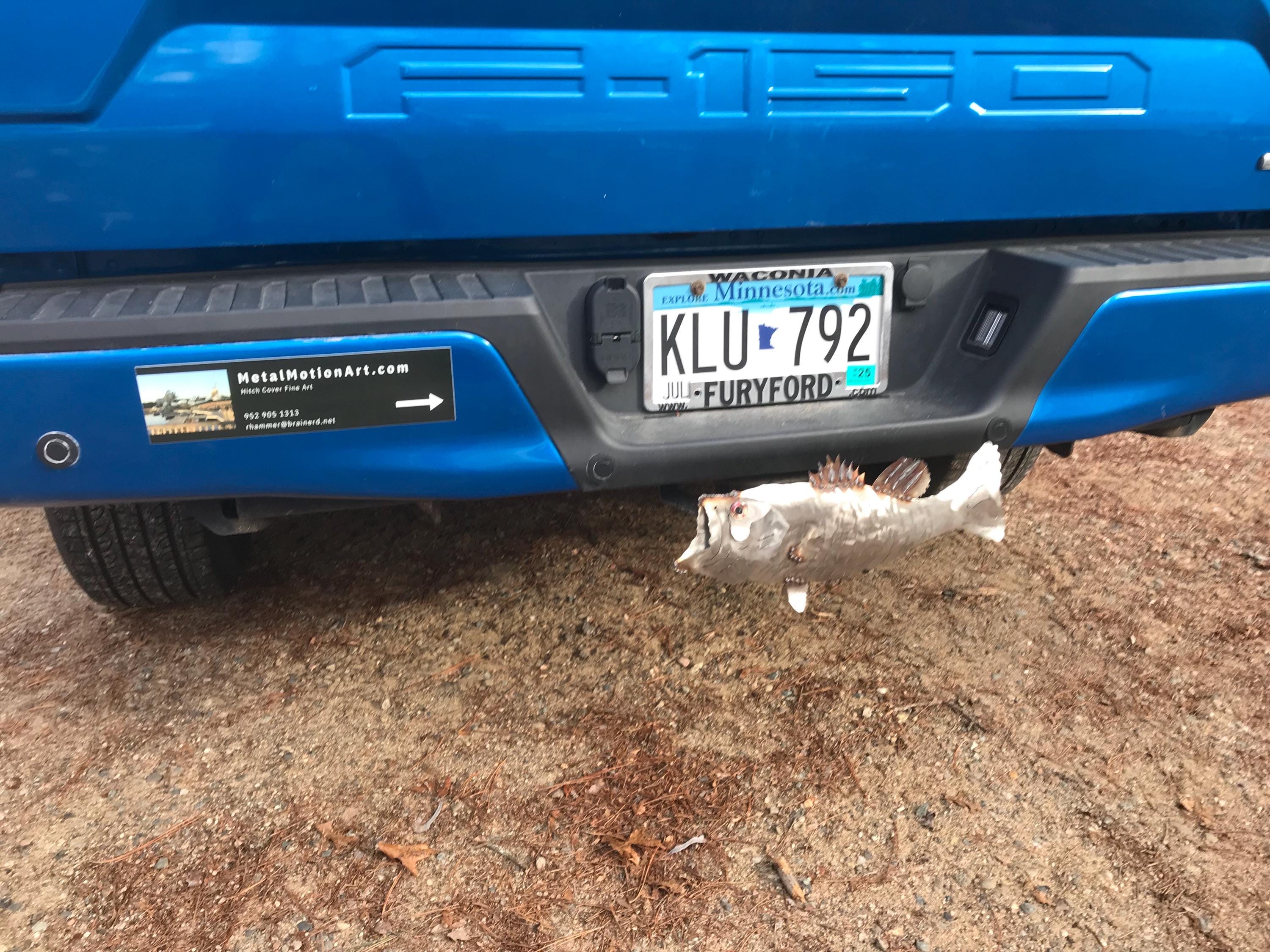 Largemouth Bass Hitch Cover, Truck Fishing Accessory, Trailer Hitch ...
