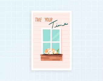 Take Your Time Standing Banner Extra Banner Canvas Print - Etsy