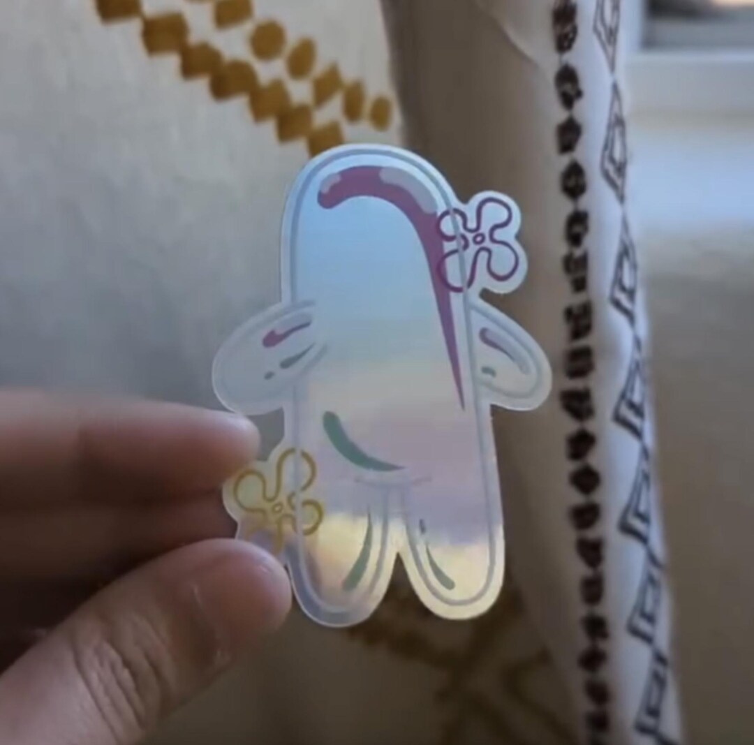 Bubble Buddy Holographic Vinyl Sticker - Etsy