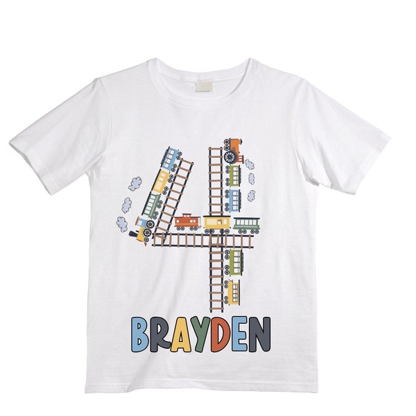 Train Birthday Shirt - Etsy