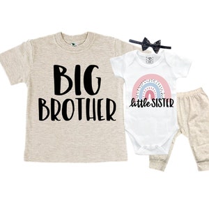 Big Brother/little Sister Matching Sibling Set. Baby Shower Gift. Take ...
