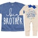 Big Brother/little Sister Matching Sibling Set. Baby Shower Gift. Take ...