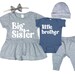 Big Sister/little Brother Matching Sibling Set. Baby Shower Gift. Take ...