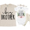 Big Brother/little Sister Matching Sibling Set. Baby Shower Gift. Take ...
