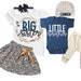 Big Sister/little Brother Matching Sibling Set. Baby Shower Gift. Take ...