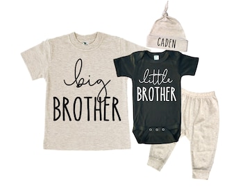 Big Brother/little Sister Matching Sibling Set. Baby Shower Gift. Take ...