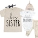 Big Sister/little Brother Matching Sibling Set. Baby Shower Gift. Take ...