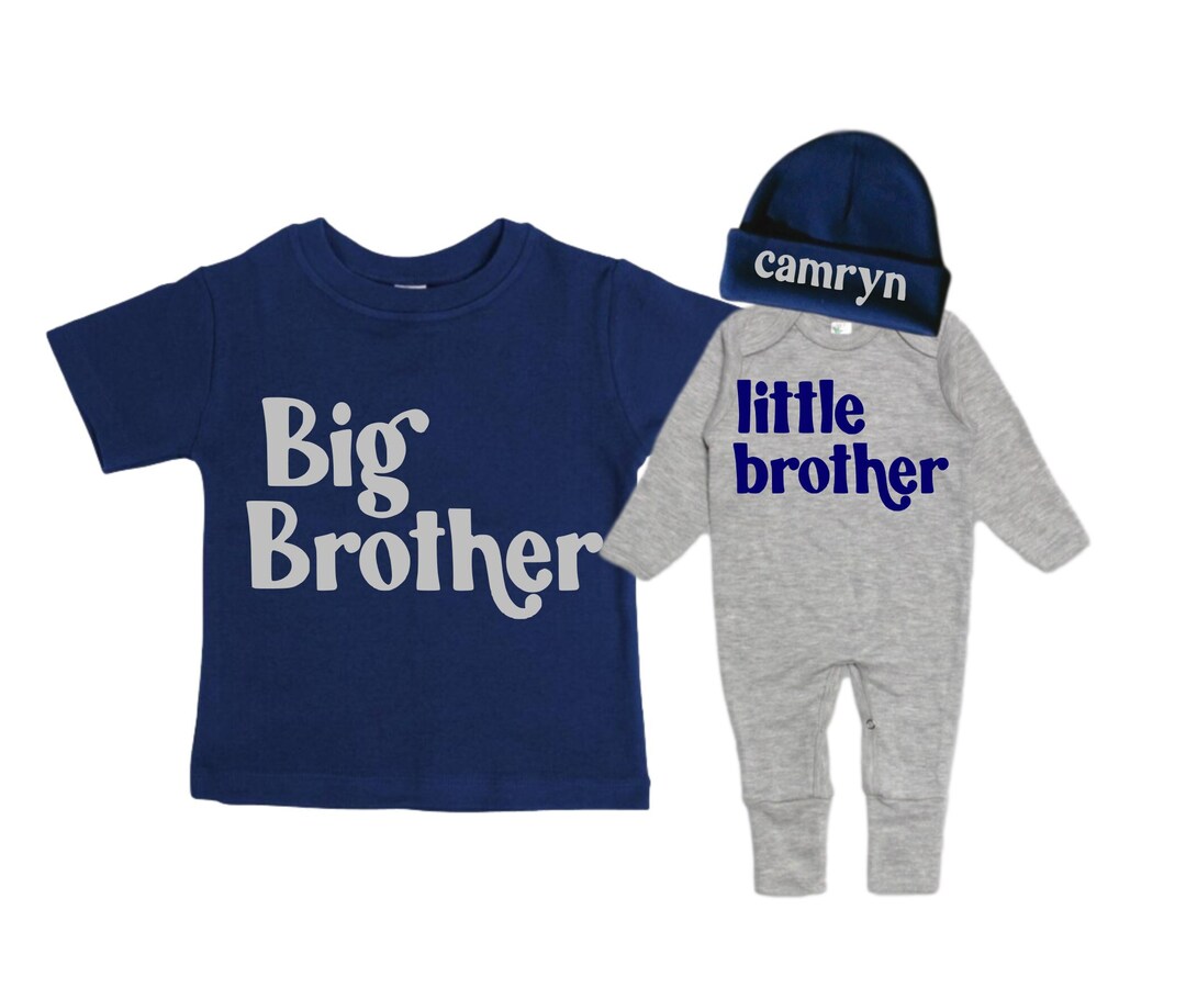 Big Brother/little Brother Matching Sibling Set. Baby Shower Gift. Take ...