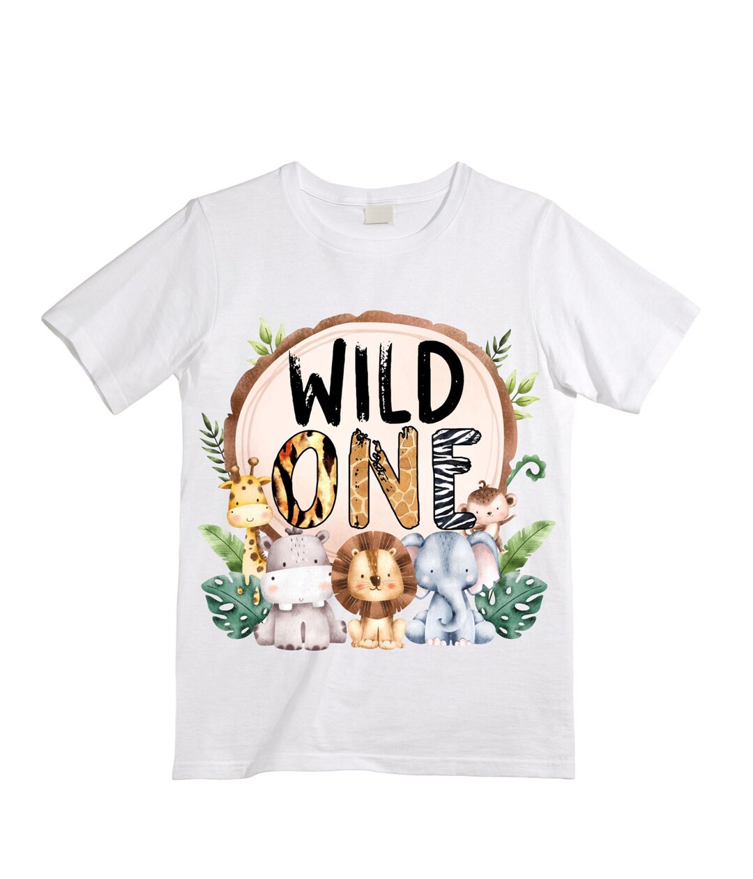 Personalized Let's Get Wild Safari Theme Birthday Shirt. ONE Birthday ...