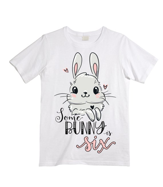 Personalized Some BUNNY is SIX Rabbit Bunny Themed Birthday - Etsy