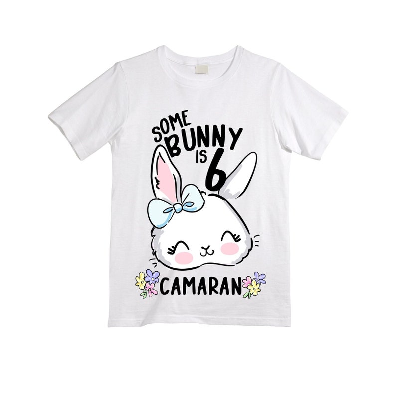 Personalized Some BUNNY is SIX Rabbit Bunny Themed Birthday - Etsy