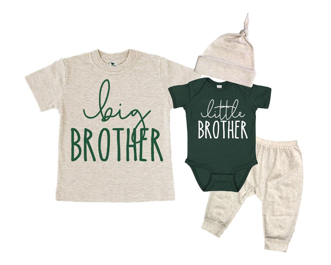 Big Brother/little Brother Matching Sibling Set. Baby Shower Gift. Take Home Outfit. Matching ...