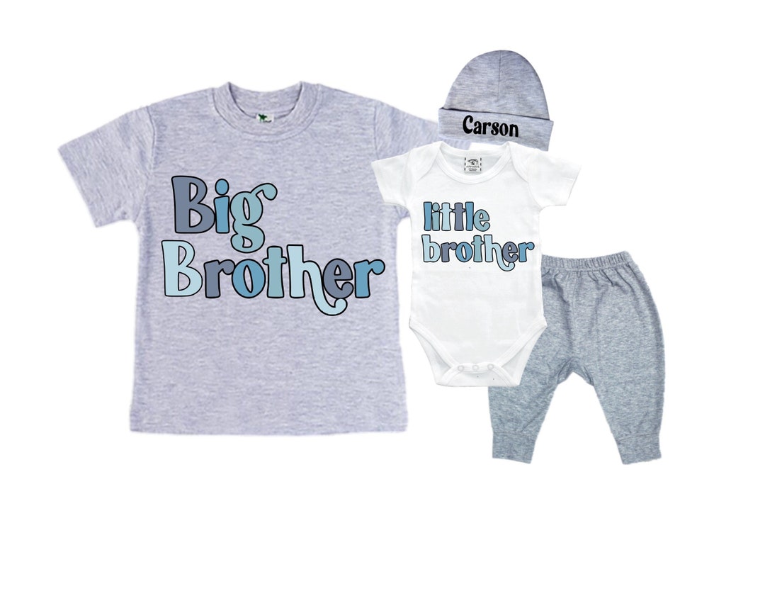 Big Brother/little Brother Matching Sibling Set. Baby Shower Gift. Take ...