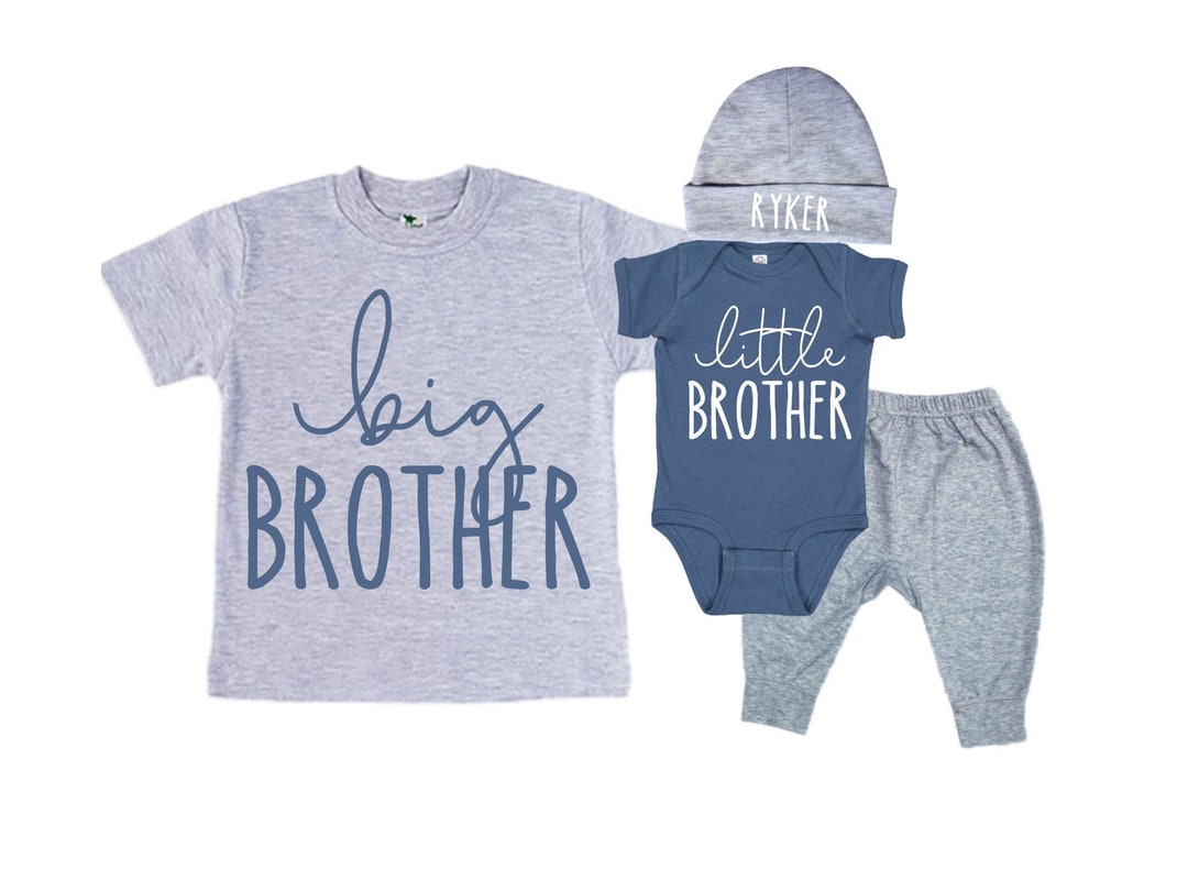 Big Brother/little Brother Matching Sibling Set. Baby Shower Gift. Take ...
