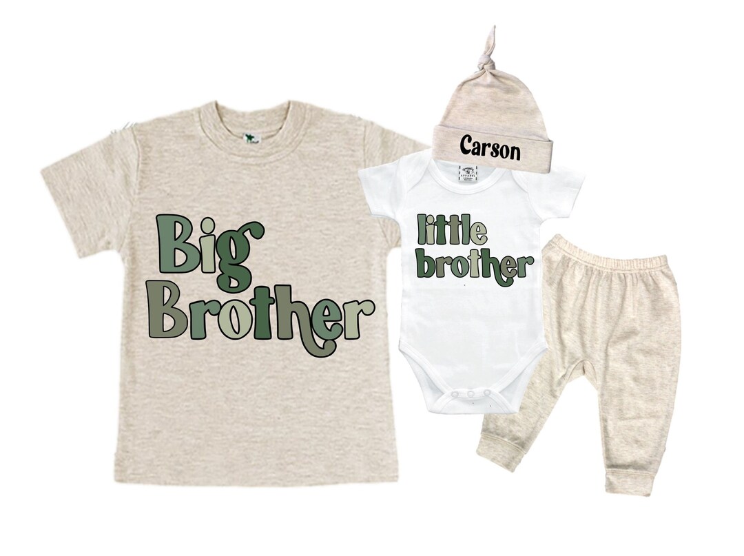 Big Brother/little Brother Matching Sibling Set. Baby Shower Gift. Take ...
