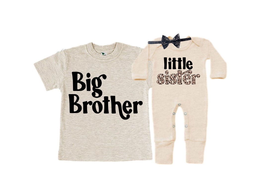 Big Brother/little Sister Matching Sibling Set. Baby Shower Gift. Take ...